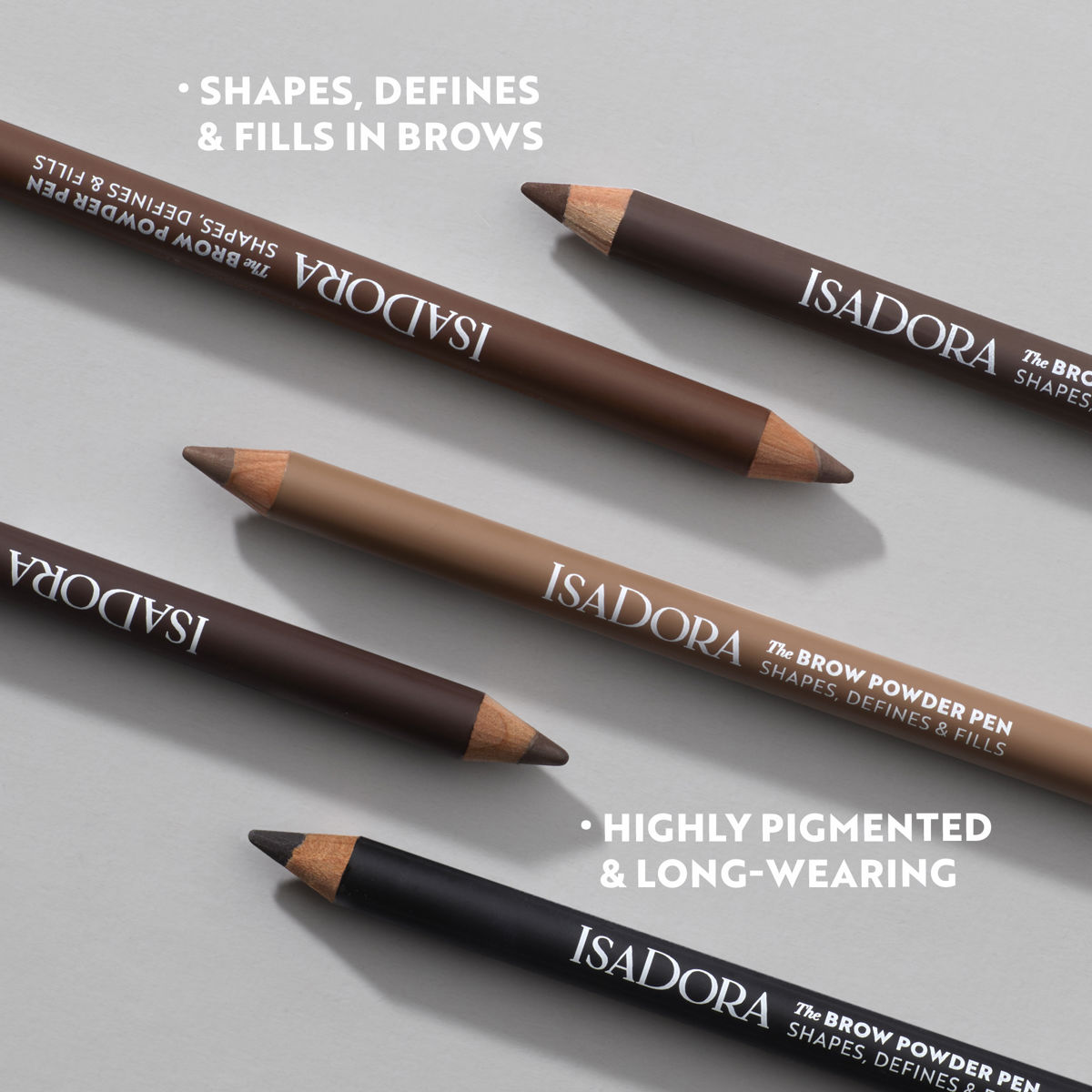 IsaDora | The Brow Powder Pen, Shapes, Defines & Fills - Black