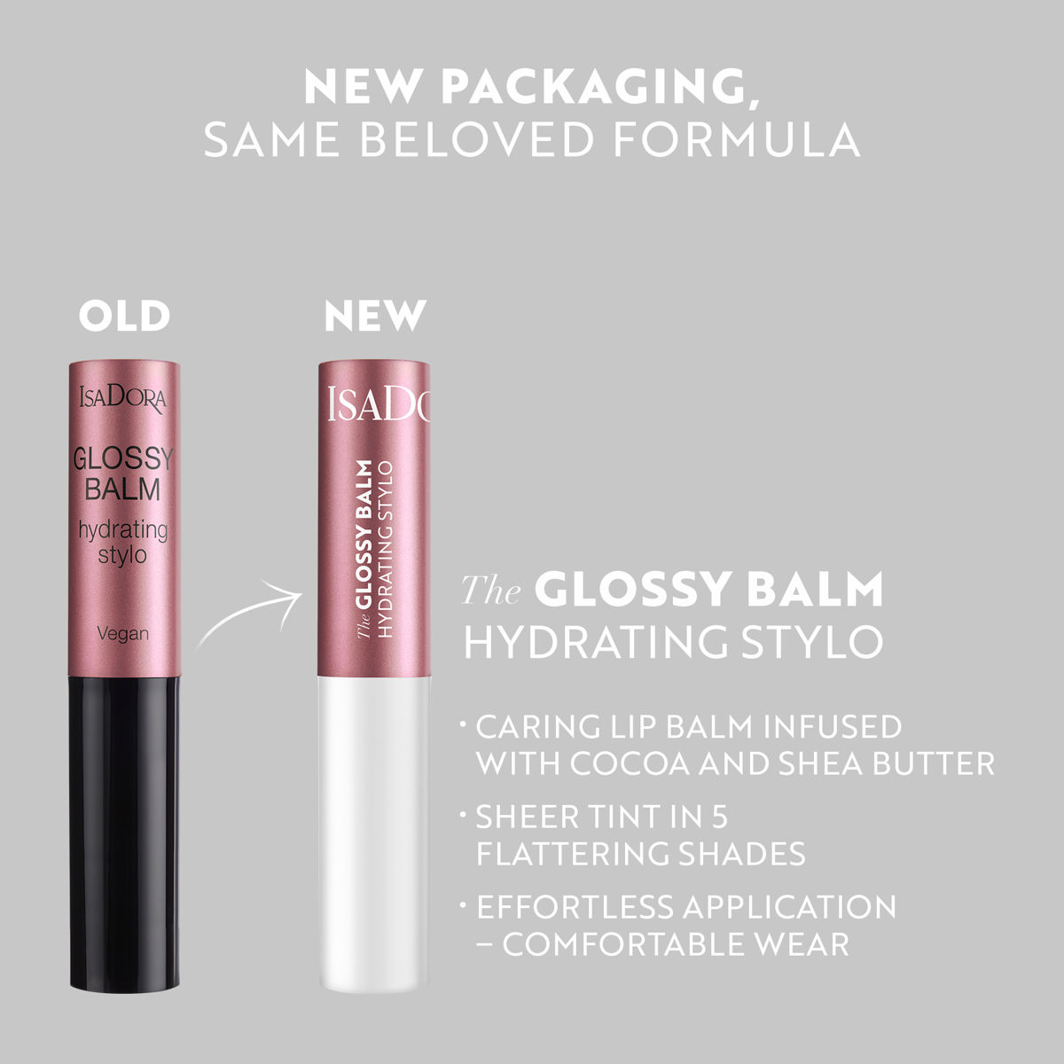 IsaDora | Glossy Balm Hydrating Stylo - Pink Silk